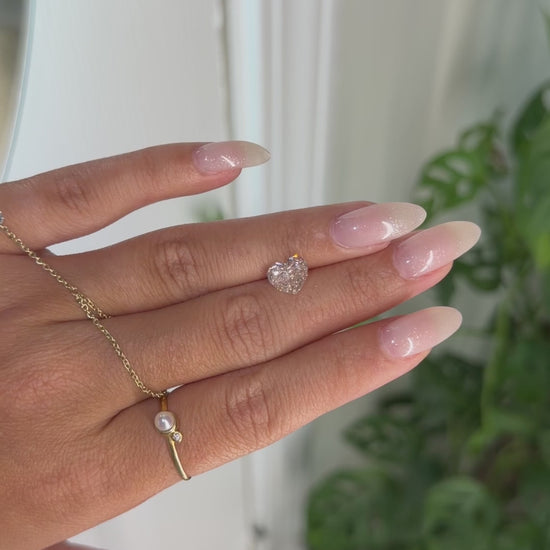 3.06ct pink heart VS2 - IGI certified – Saucy Gems