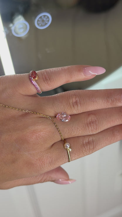 2.02ct moval step cut fancy vivid pink VS1 IGI certified – Saucy Gems