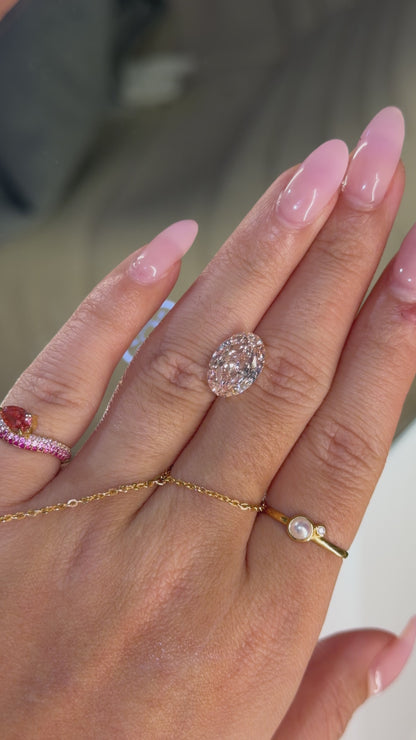 4.01 pink oval VS2 - IGI Certified – Saucy Gems