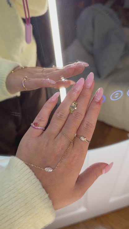 3.01 canary antique cut oval VS1 - IGI Certified – Saucy Gems